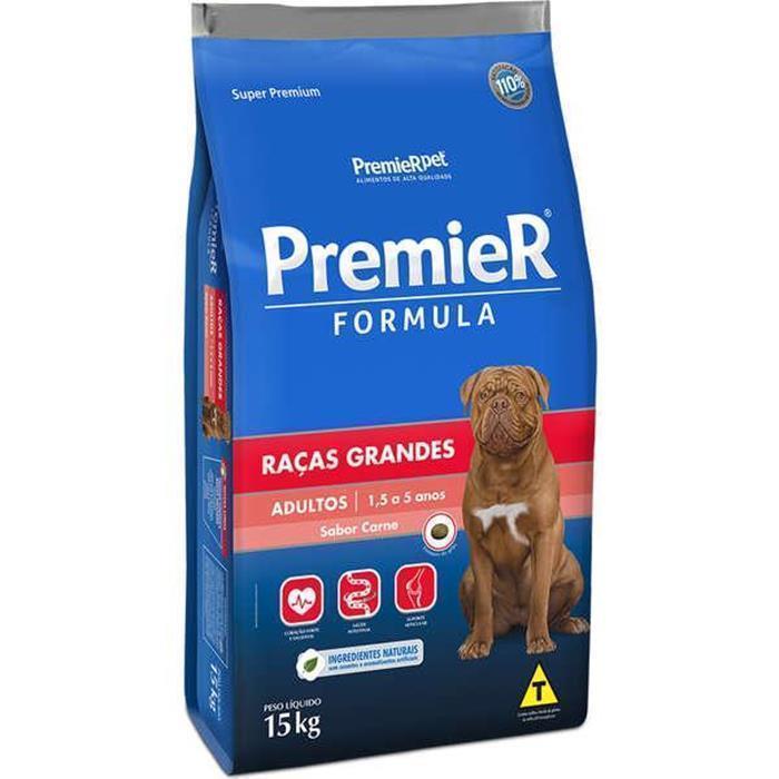 Premier Fórmula Cães Adultos Raça Grande Carne 15Kg - Agropecuária Fenix